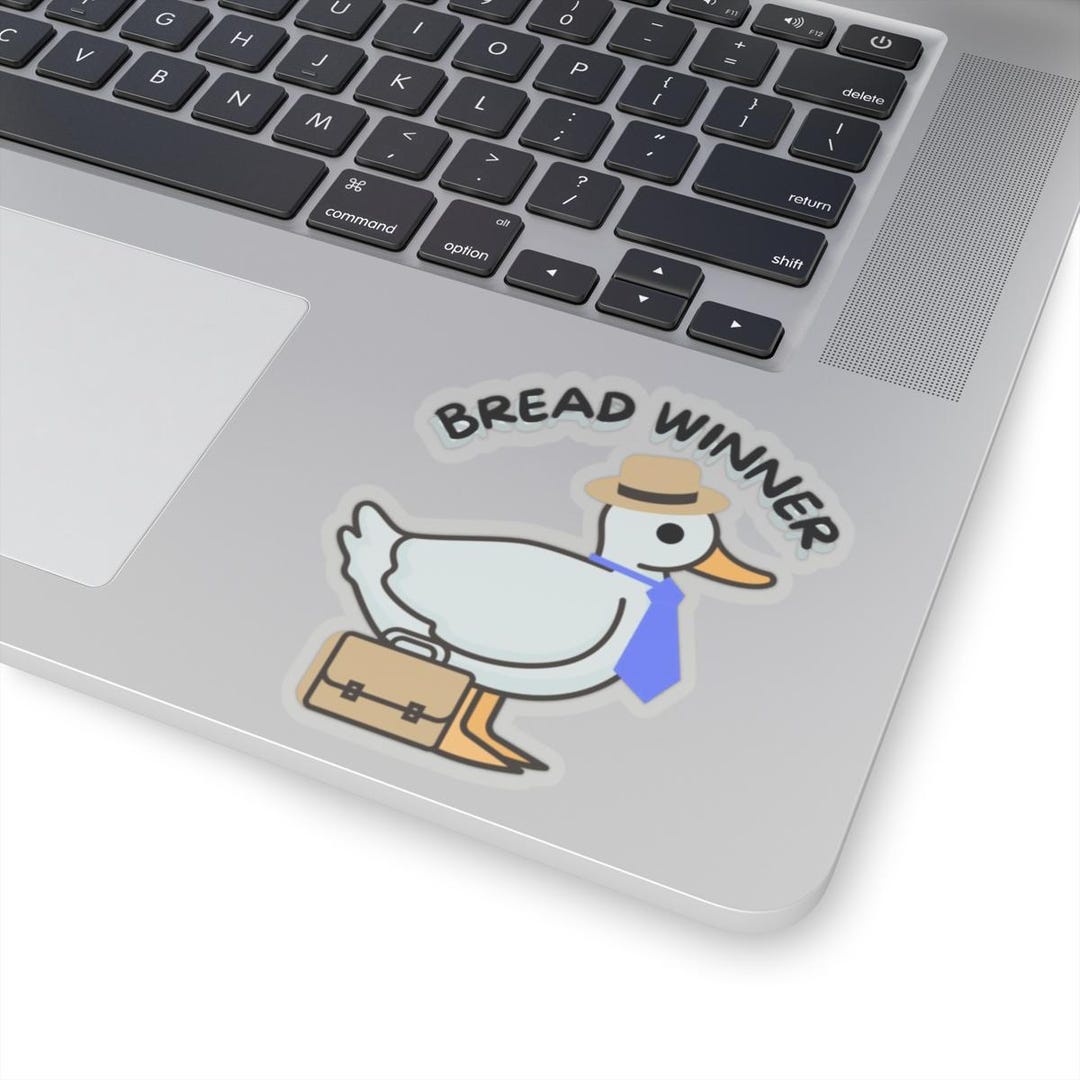 1 Bread Winner Sticker, Funny Duck Sticker, Business Duck, Duck Puns ...
