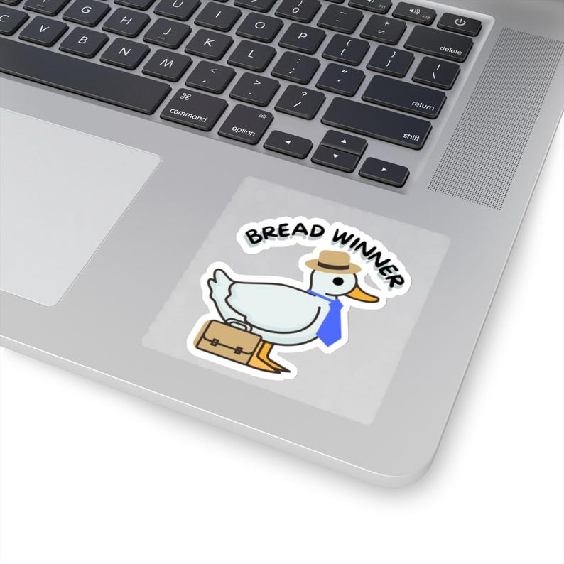 1 Bread Winner Sticker, Funny Duck Sticker, Business Duck, Duck Puns ...