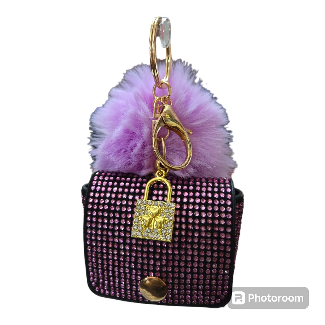 Diamond Coin Purse Key Chain - Etsy