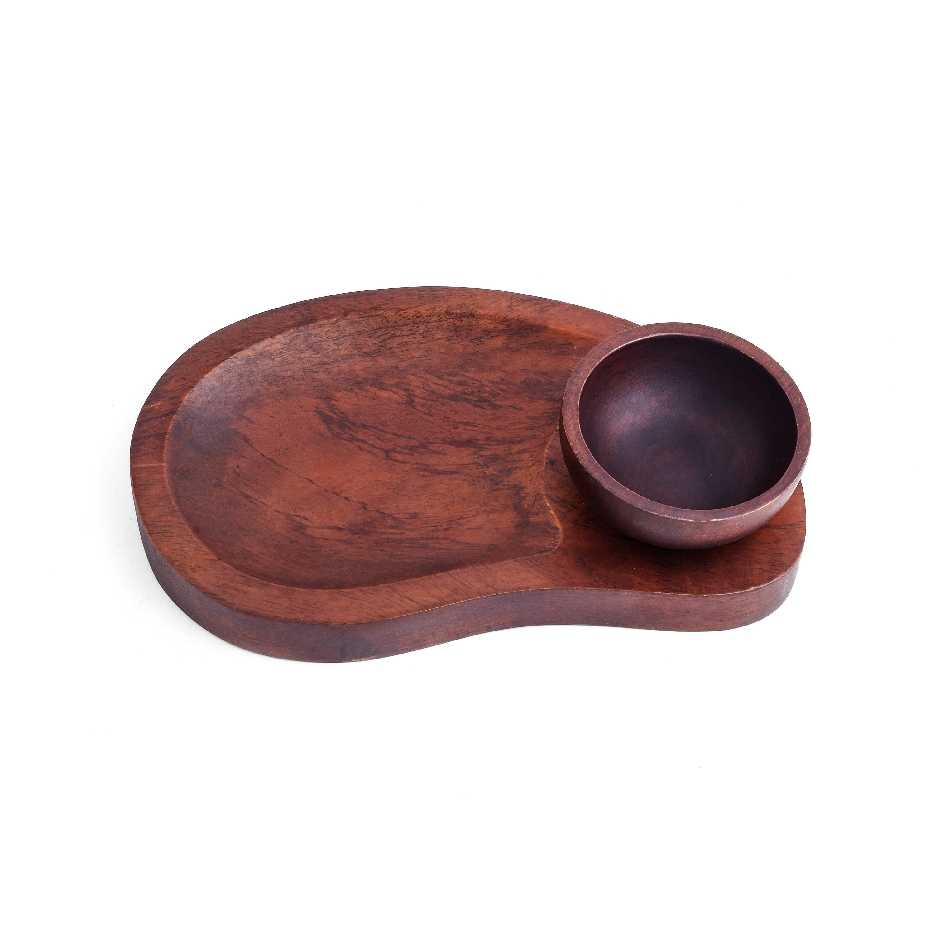 Wooden Chip and Dip Platter With Dip Bowl Multipurpose Serving Platter ...