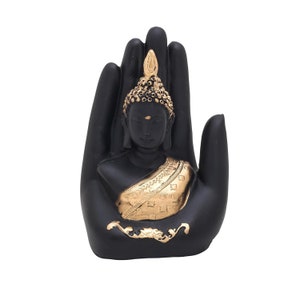 Decorative Black Palm Buddha Hand Statue Showpiece Idol - Etsy