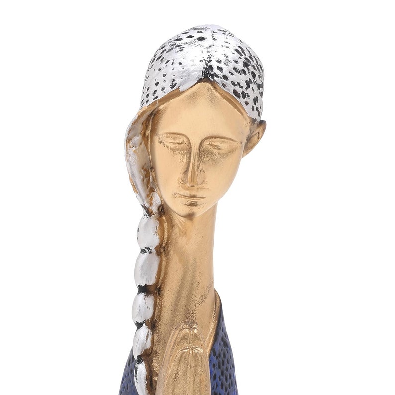 Welcome Lady Statue Showpieces Abstract Design Art Figurine for Home ...