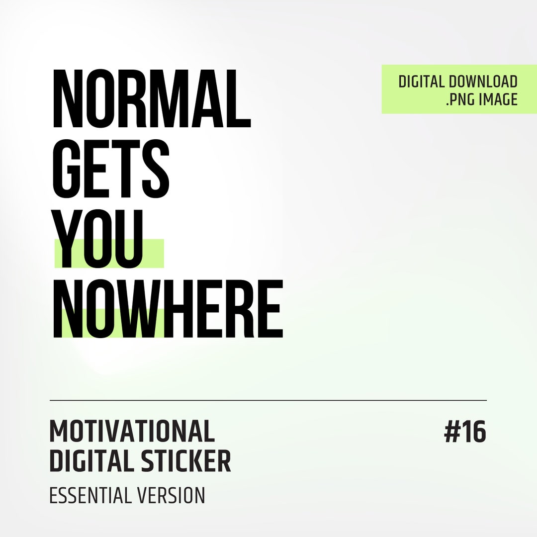 16 Motivational Quotes Digital Sticker Essential Version - Etsy