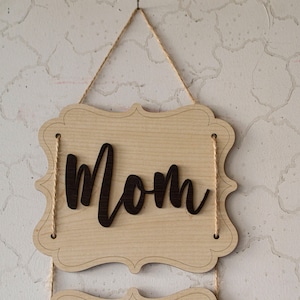 Personalized Mothers Day Wall Hanging Puzzle Sign, Mothers Day Gift ...