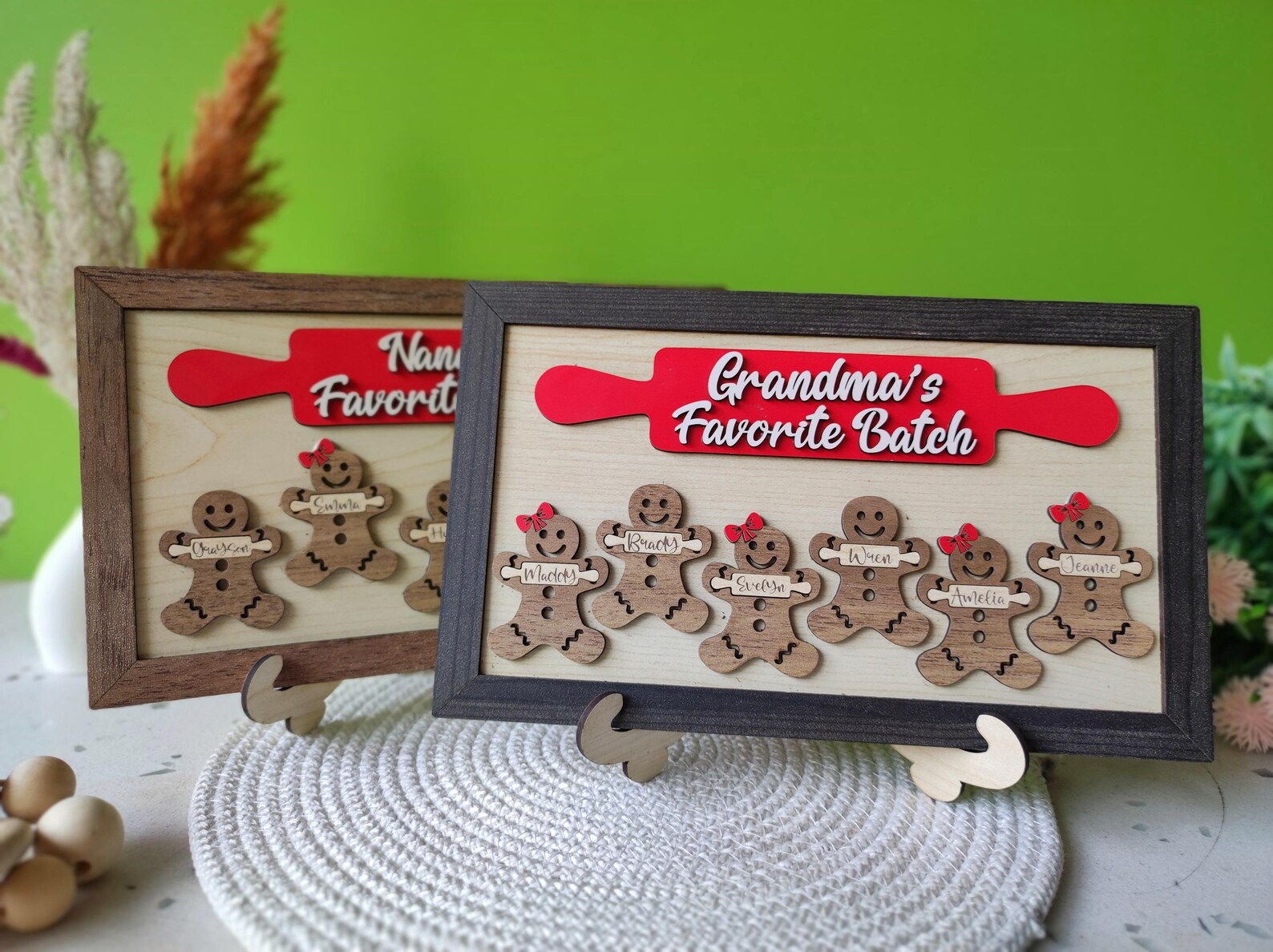 Personalized Gingerbread Family Sign: Grandma's Favorite Batch ...