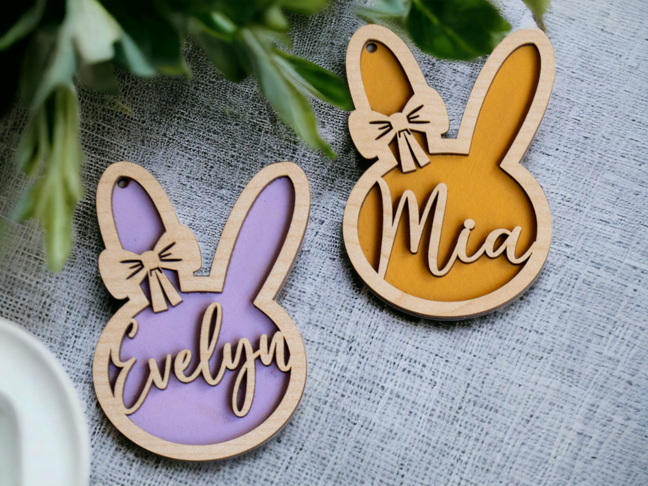 Personalized Easter Name Tags for Kids Custom Easter Place Cards ...