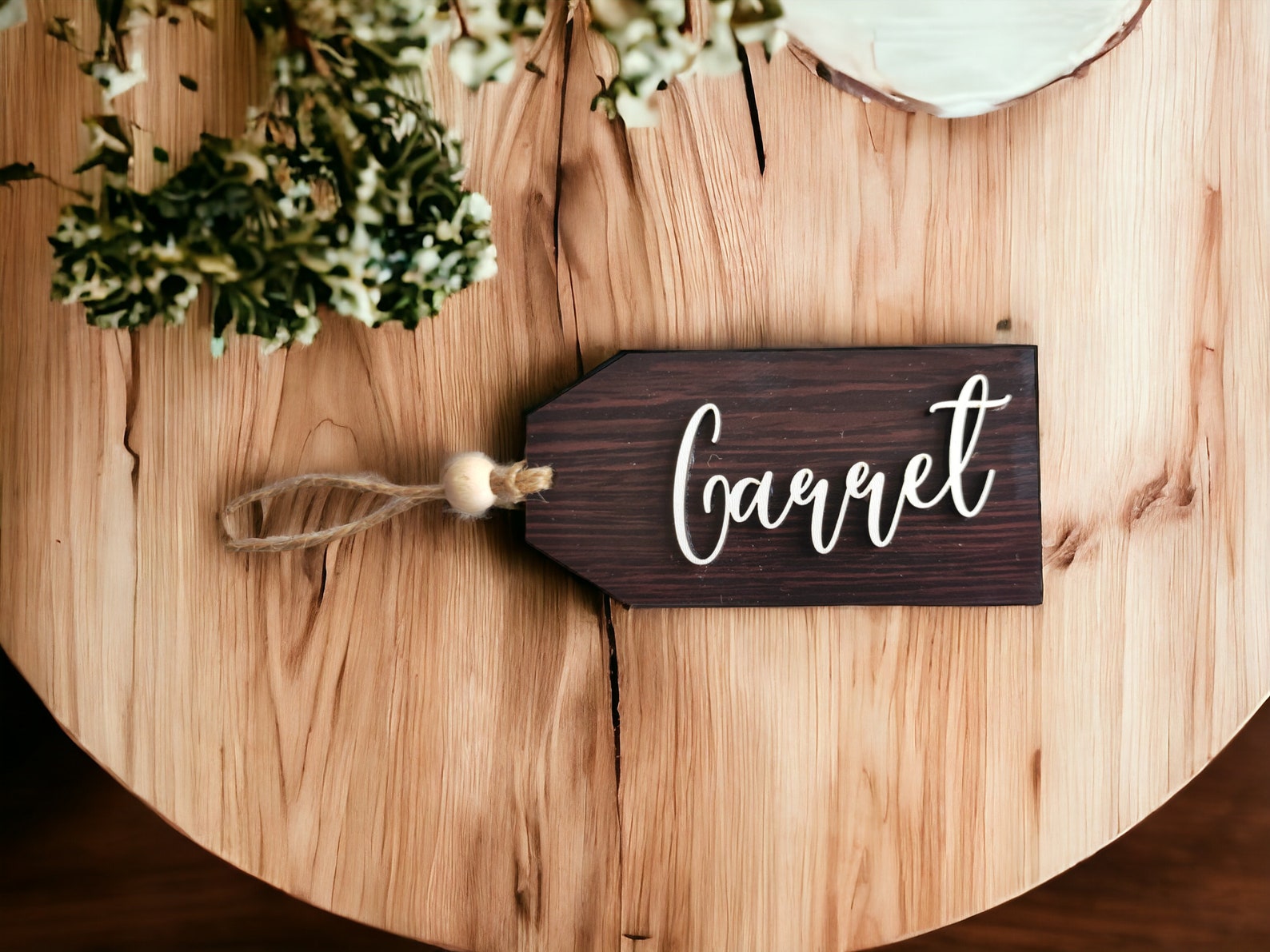 Personalized Name Tags Wooden Gift Tags Gift Tags Custom Christmas Name ...