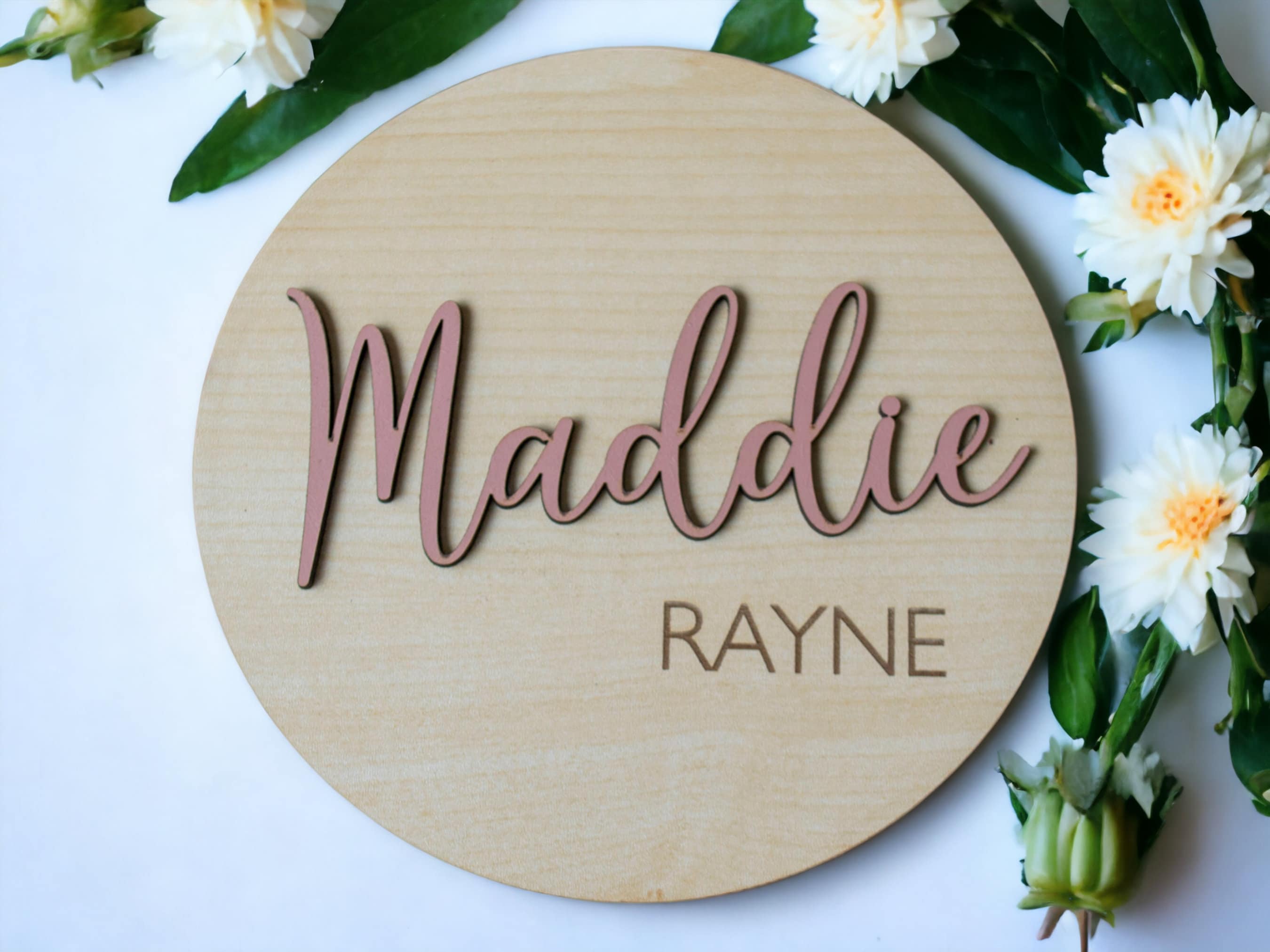 Baby Announcement Sign With Birth Stats Footprint Sign for Newborn Baby ...