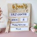 Personalized First Day of School Sign: Wood & Acrylic Keepsake - Etsy