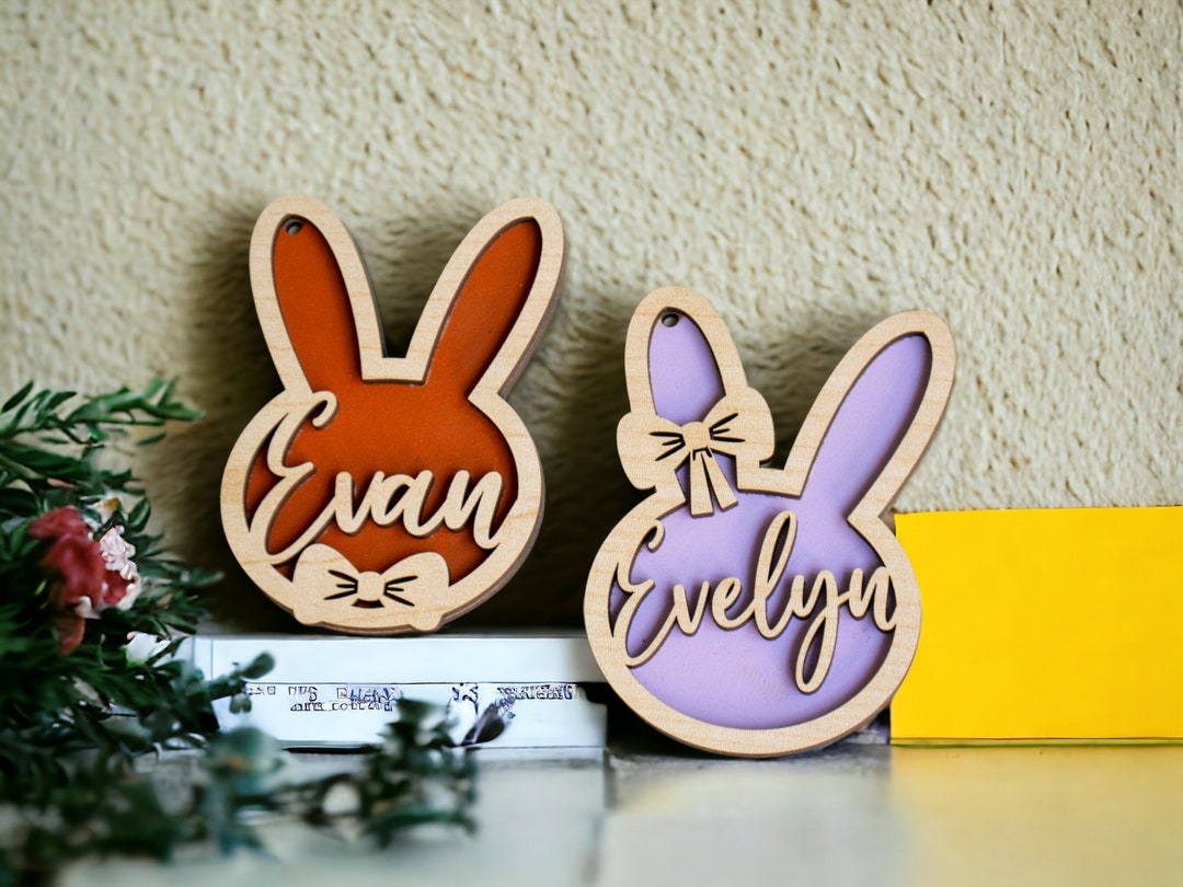 Personalized Easter Name Tags for Kids | Custom Easter Place Cards ...