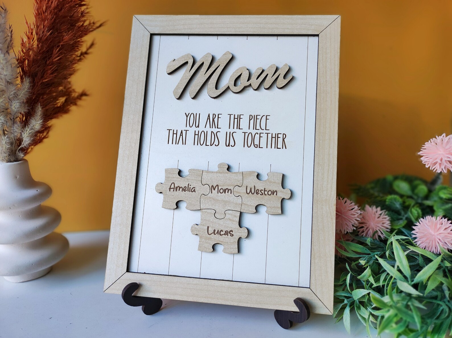 Personalized Mothers Day Puzzle Sign, Mothers Day Gift, You Are the ...