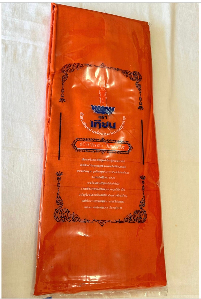 Authentic Buddhist Monk Robe Hand Crafted in Soft Cotton Blend Fabric ...