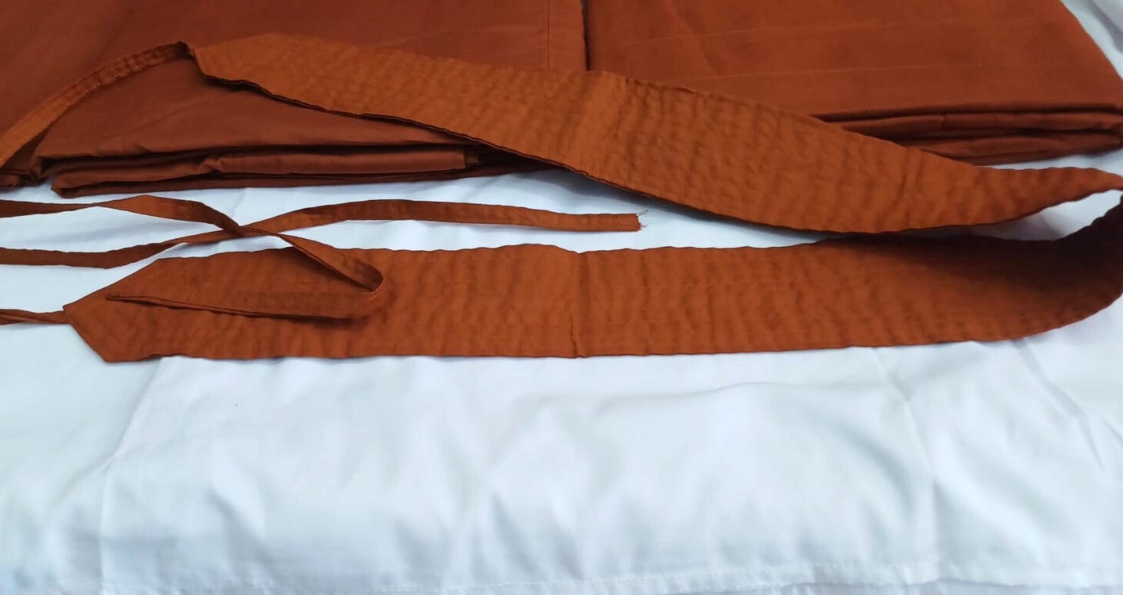 Buddhist Monk Robe Set With Belt | Inner and Outer Robes (antarvasaka ...