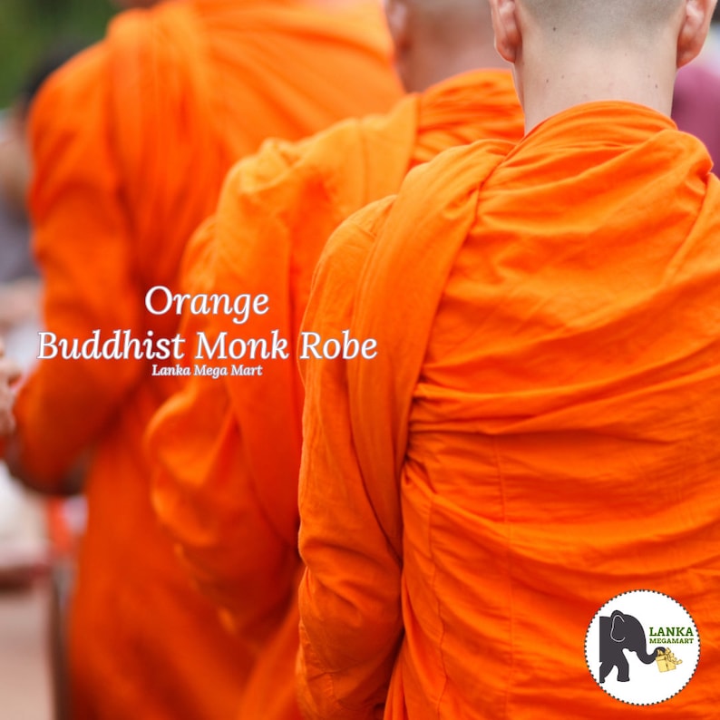 Cotton Blend Theravada Buddhist Monk Robe, Meditation Costume, Puja ...