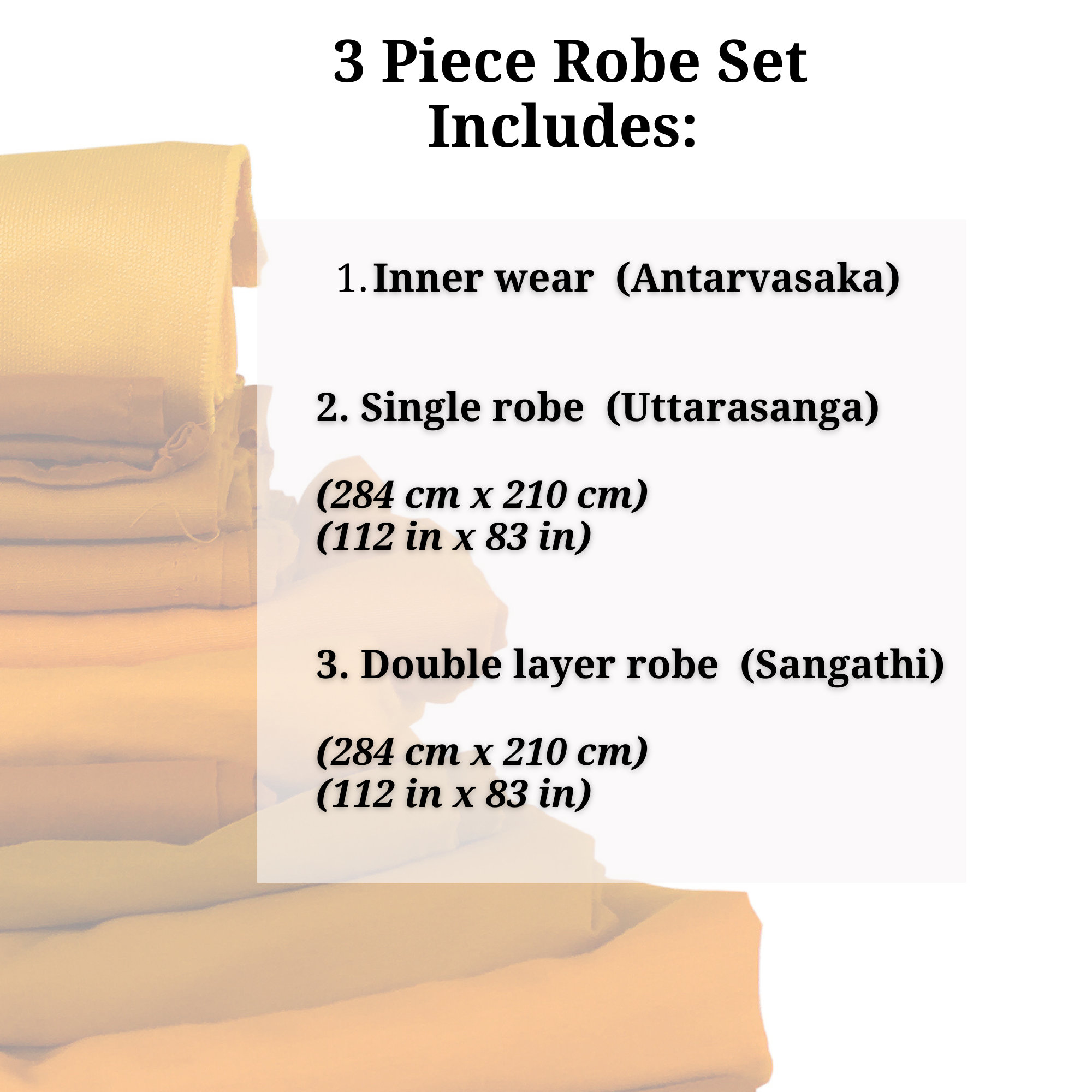 White Buddhist Monk Robe and Robe Sets | Spiritual Attire | Attire for ...