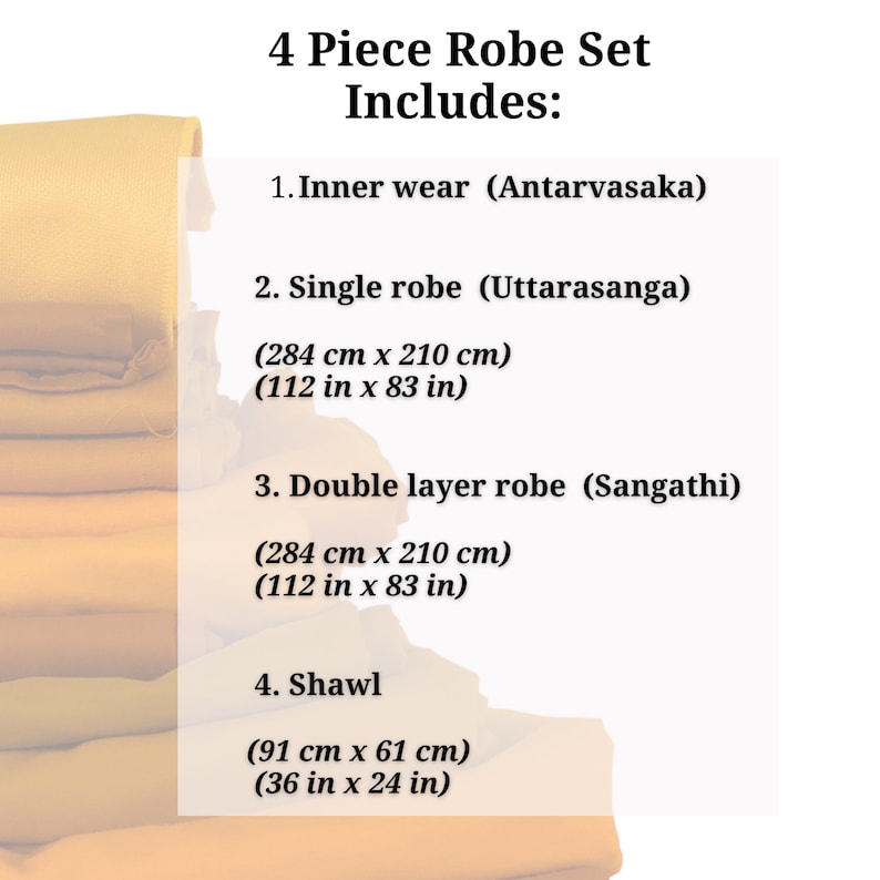White Buddhist Monk Robe and Robe Sets | Spiritual Attire | Attire for ...