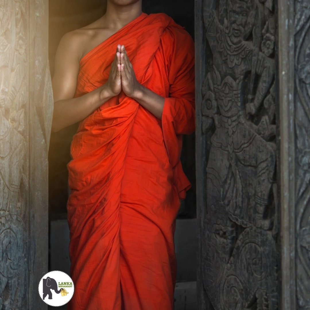 Theravada Buddhist Monk Robe & Puja Robe Monk Attire and Kasaya Meditation Costume Perfect Gift ...