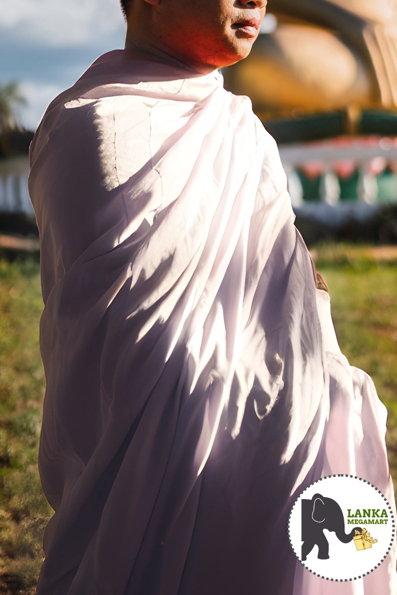 White Buddhist Monk Robe and Robe Sets | Spiritual Attire | Attire for ...