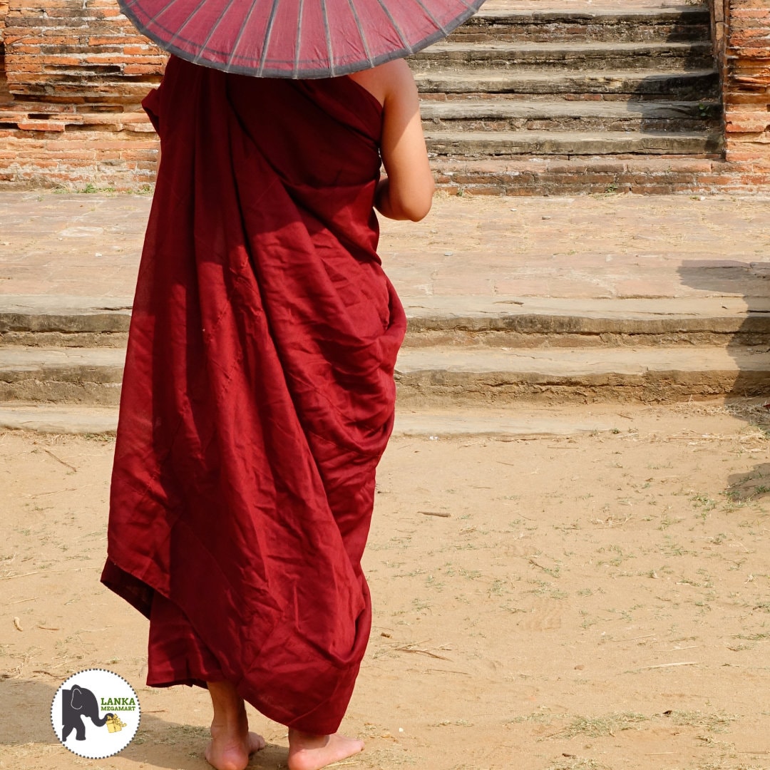 Theravada Buddhist Monk Robe Puja Sivura Monk Wear Orange Meditation ...
