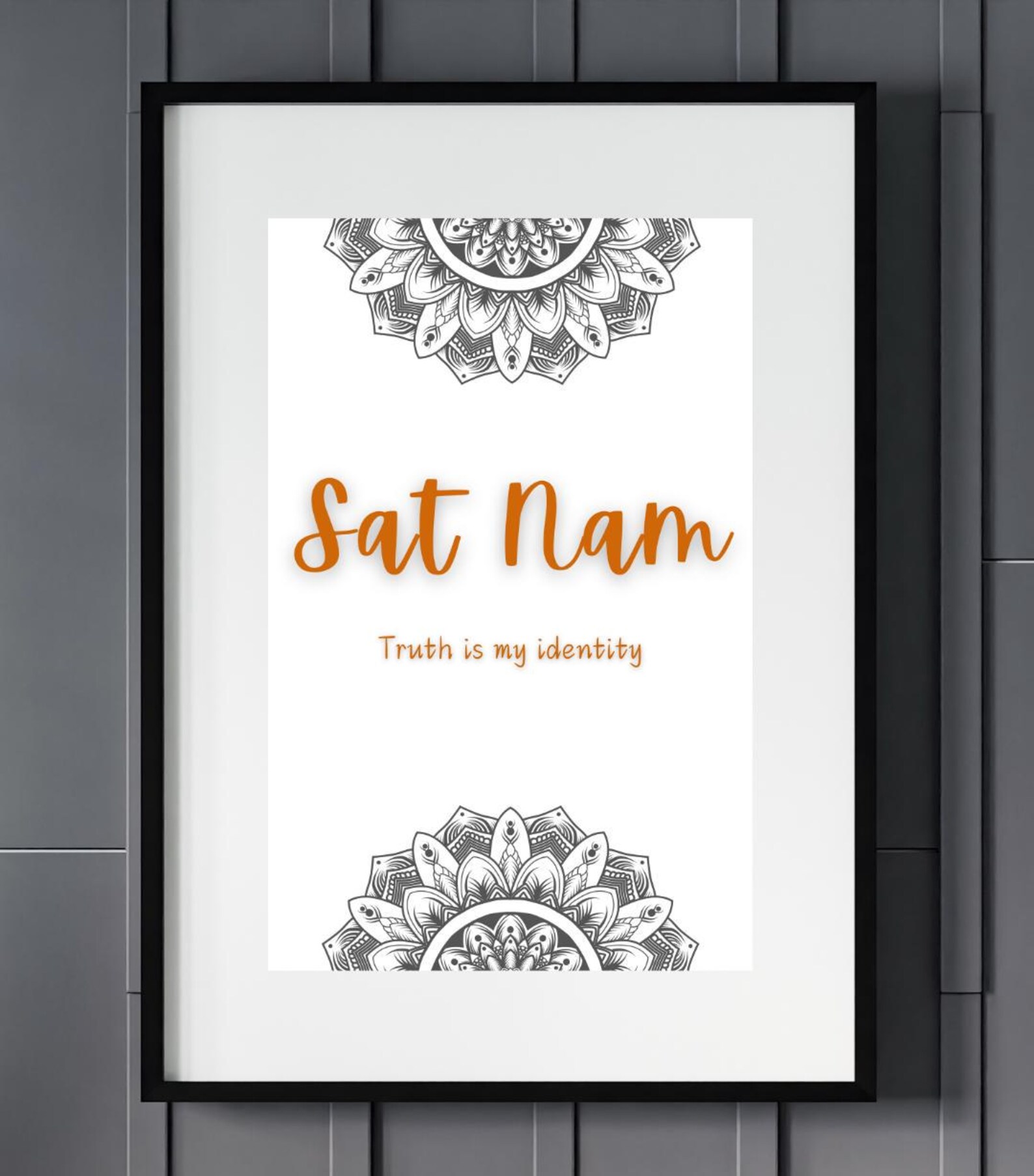Sat Nam Mantra Wall Art | Yoga Art | Spiritual Affirmation Print for ...