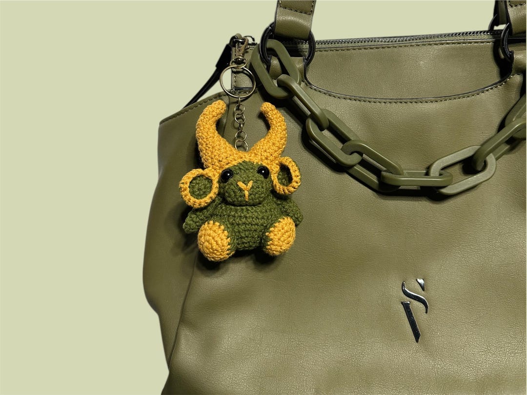 Baphomet Keychain | Crochet Doll | Amigurumi | Baby Goat | Bag Charm ...