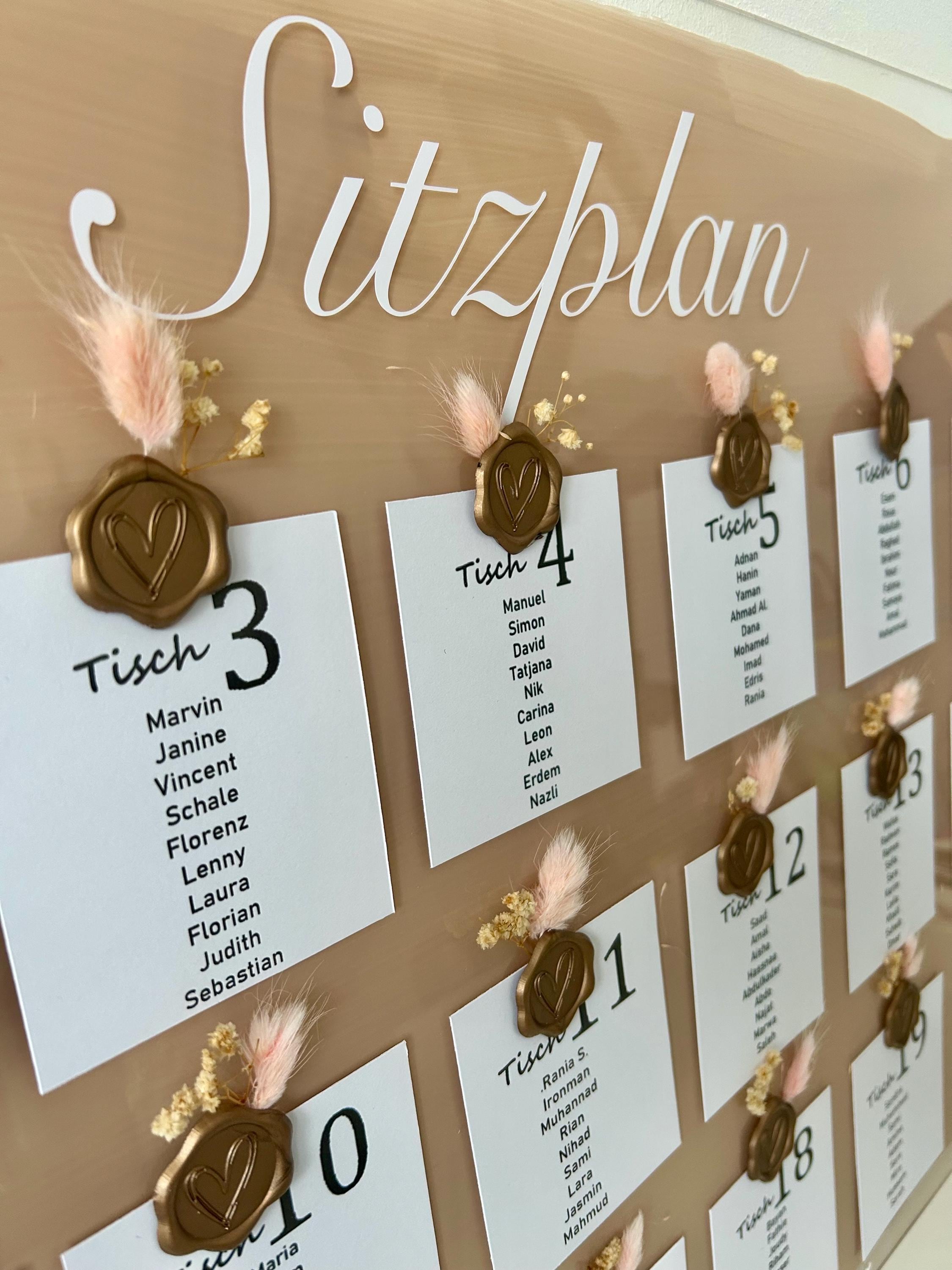 Seating Plan Easel | Wedding Seating Plan | Engagement Seating Plan ...