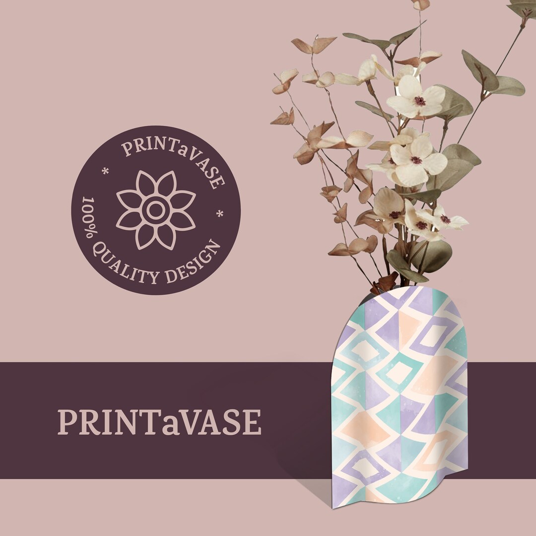 Artemis Model Printable Vase Printable Paper Vase Design Modern and ...