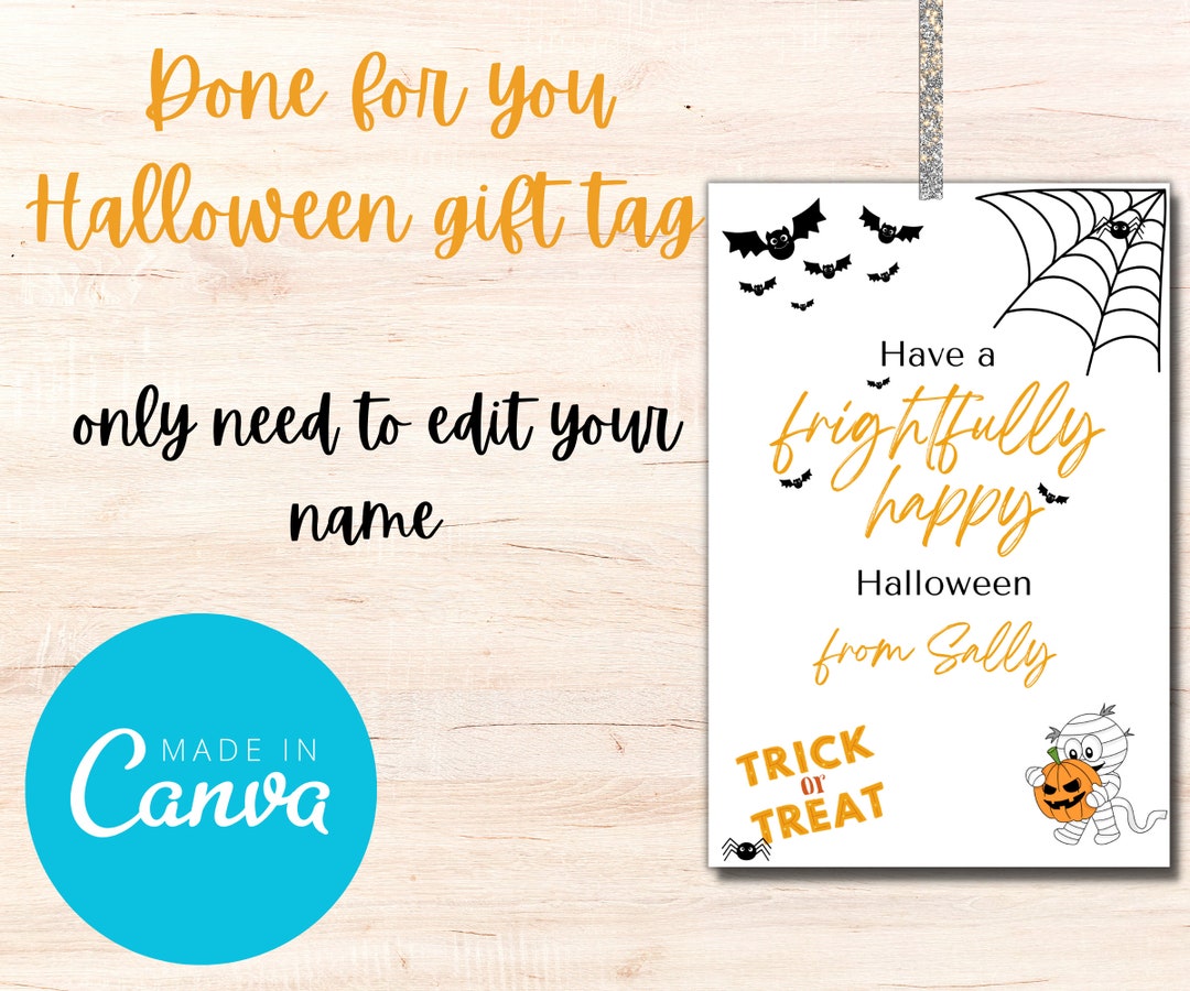 Printable Halloween,teacher Halloween,halloween Gift Tags,halloween ...
