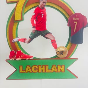 Ronaldo Cake Topper - Soccer Birthday - Etsy
