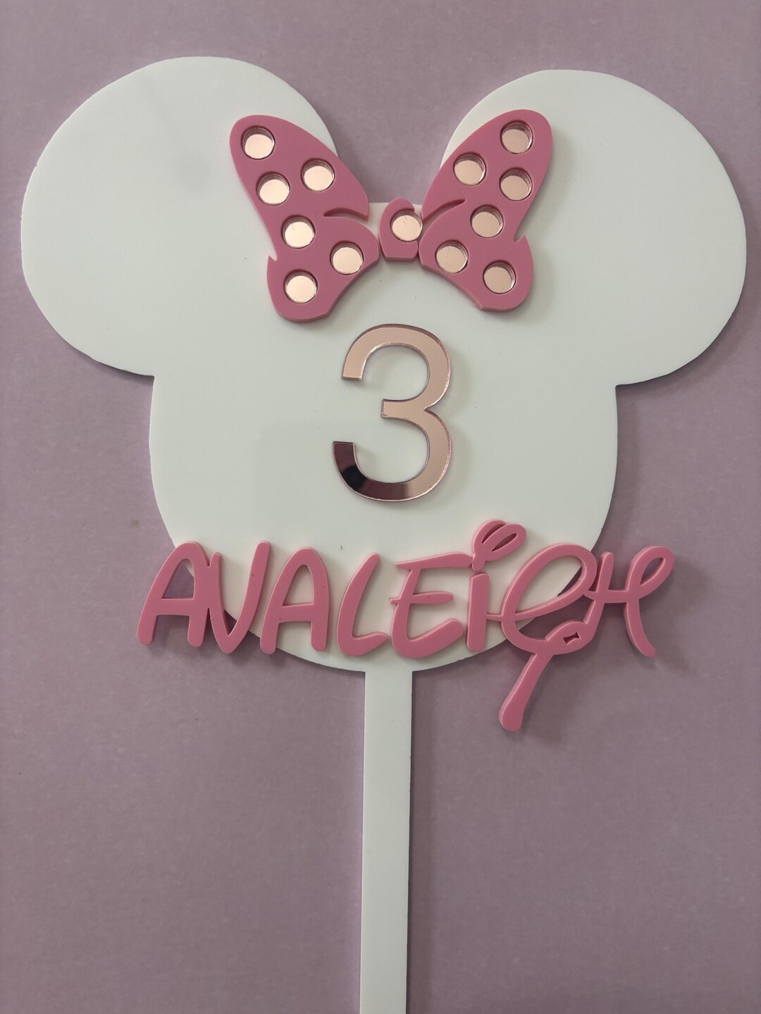 Minnie Mouse Cake Topper - Etsy