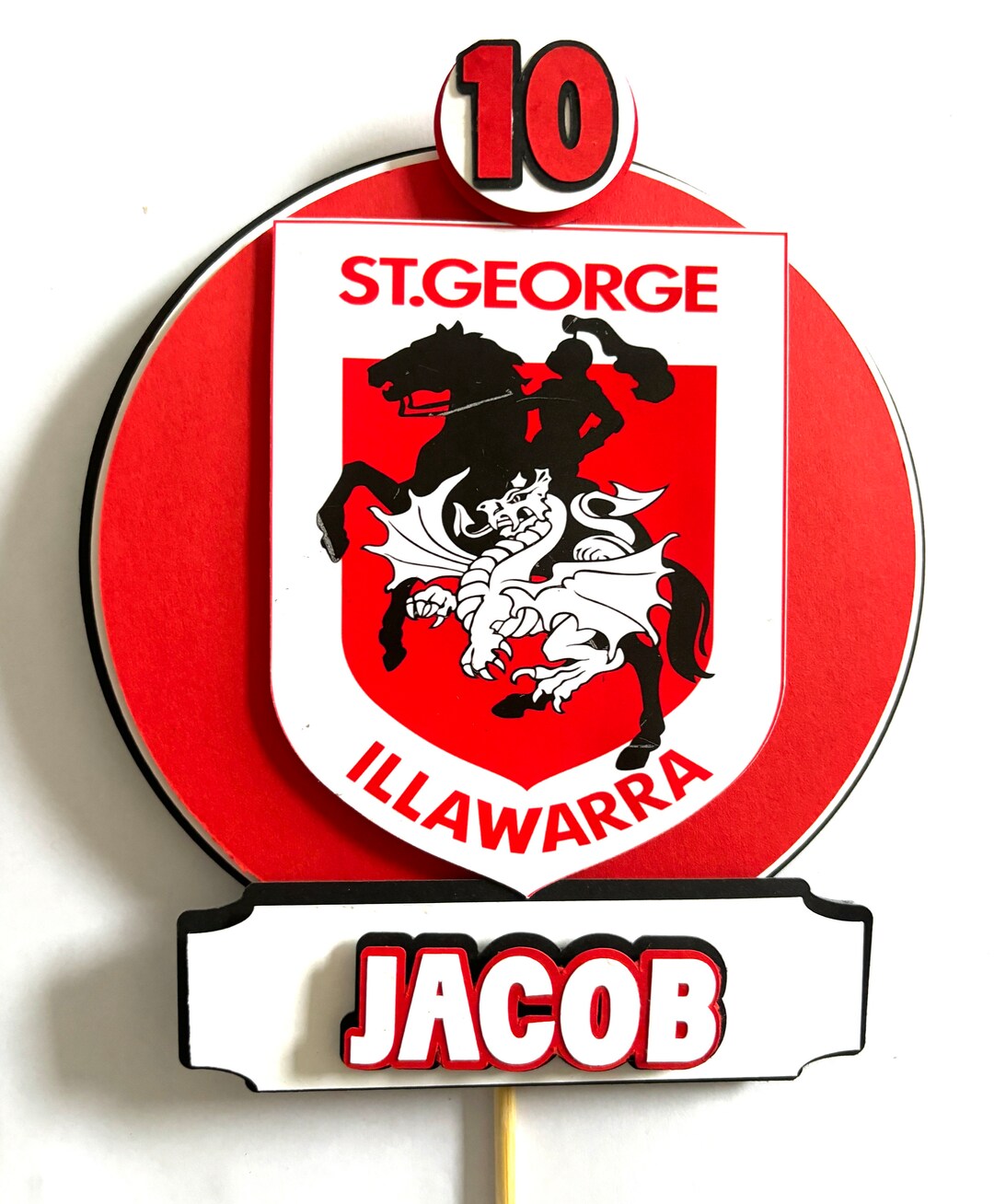 Custom Made NRL Cake Topper - Etsy