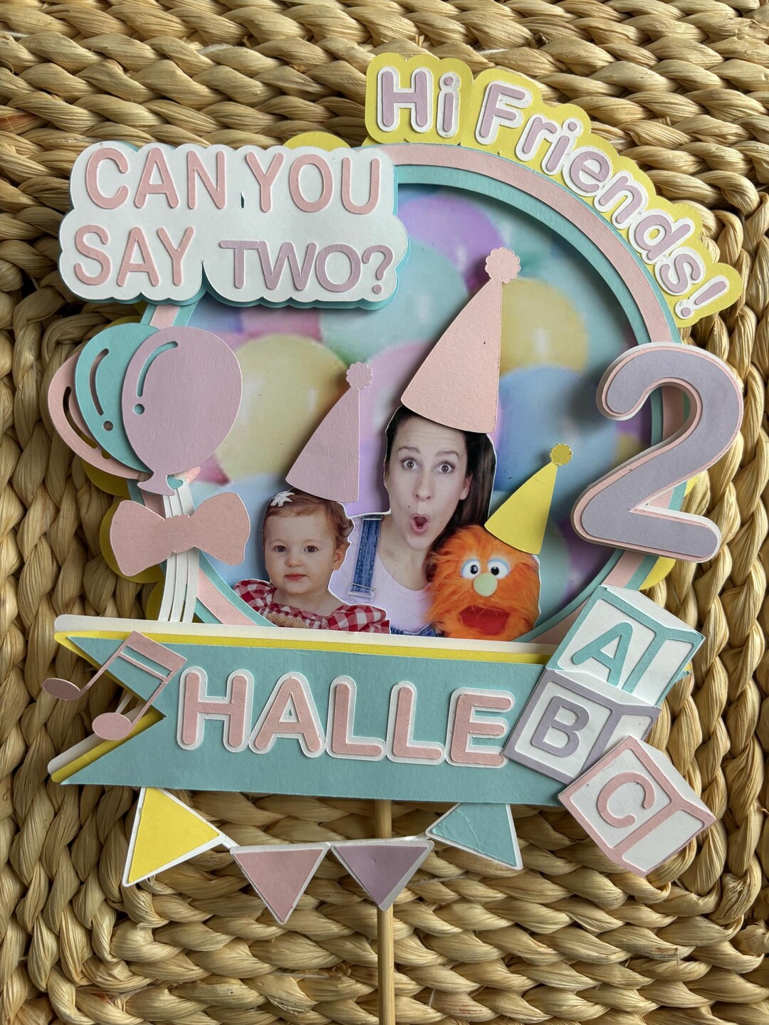 Ms Rachel Custom 3D Cake Topper, Pastel Colours, - Etsy