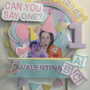 Ms Rachel Custom 3D Cake Topper, Pastel Colours, - Etsy