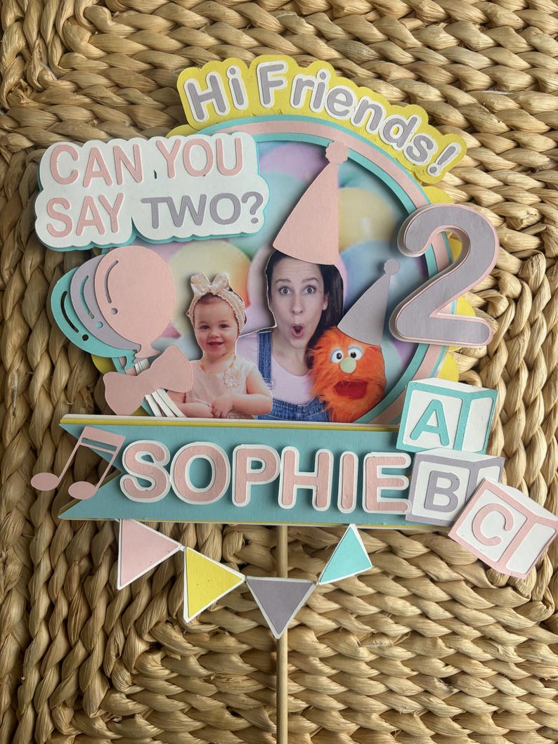 Ms Rachel Custom 3D Cake Topper, Pastel Colours, - Etsy