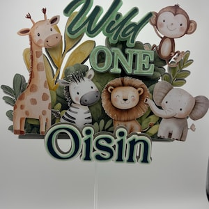 Personalised Wild One Cake Topper, First Birthday - Etsy