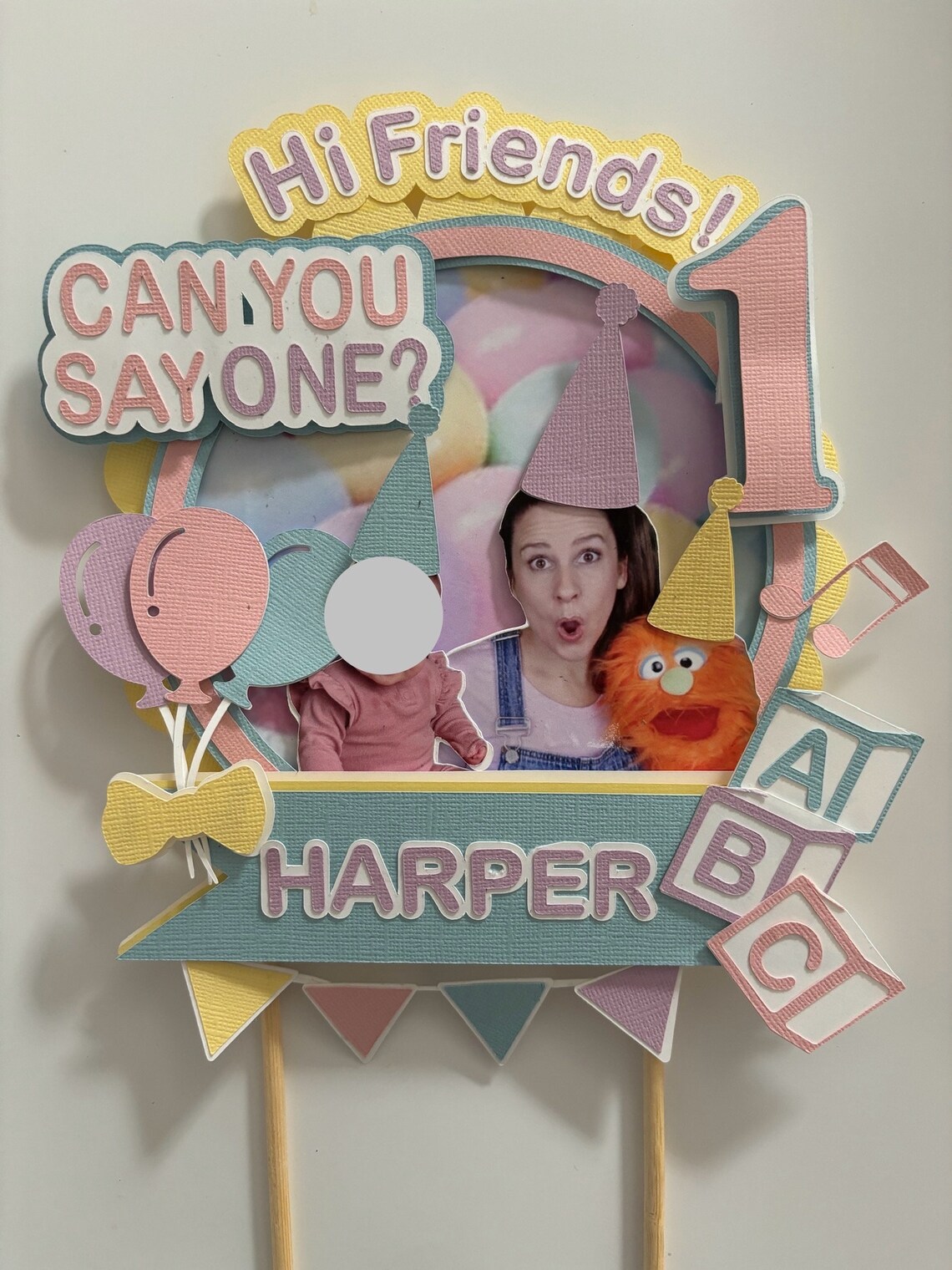 Ms Rachel Custom 3D Cake Topper, Pastel Colours, - Etsy