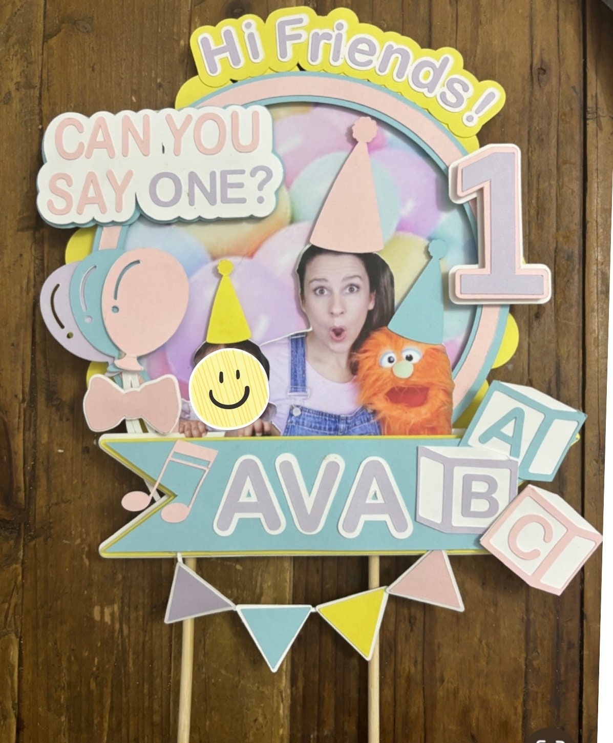 Ms Rachel Custom 3D Cake Topper, Pastel Colours, - Etsy