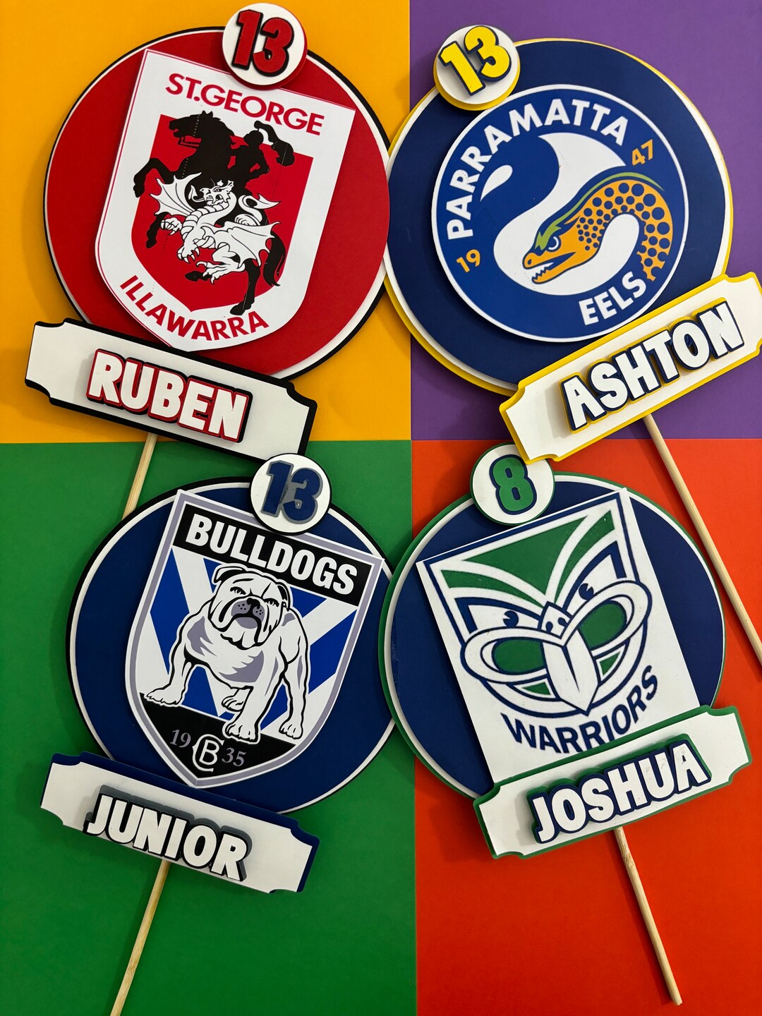 Custom Made NRL Cake Topper - Etsy