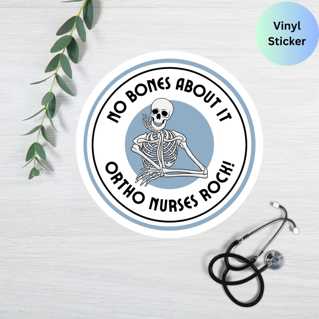 Ortho Nurses Rock Sticker - Etsy