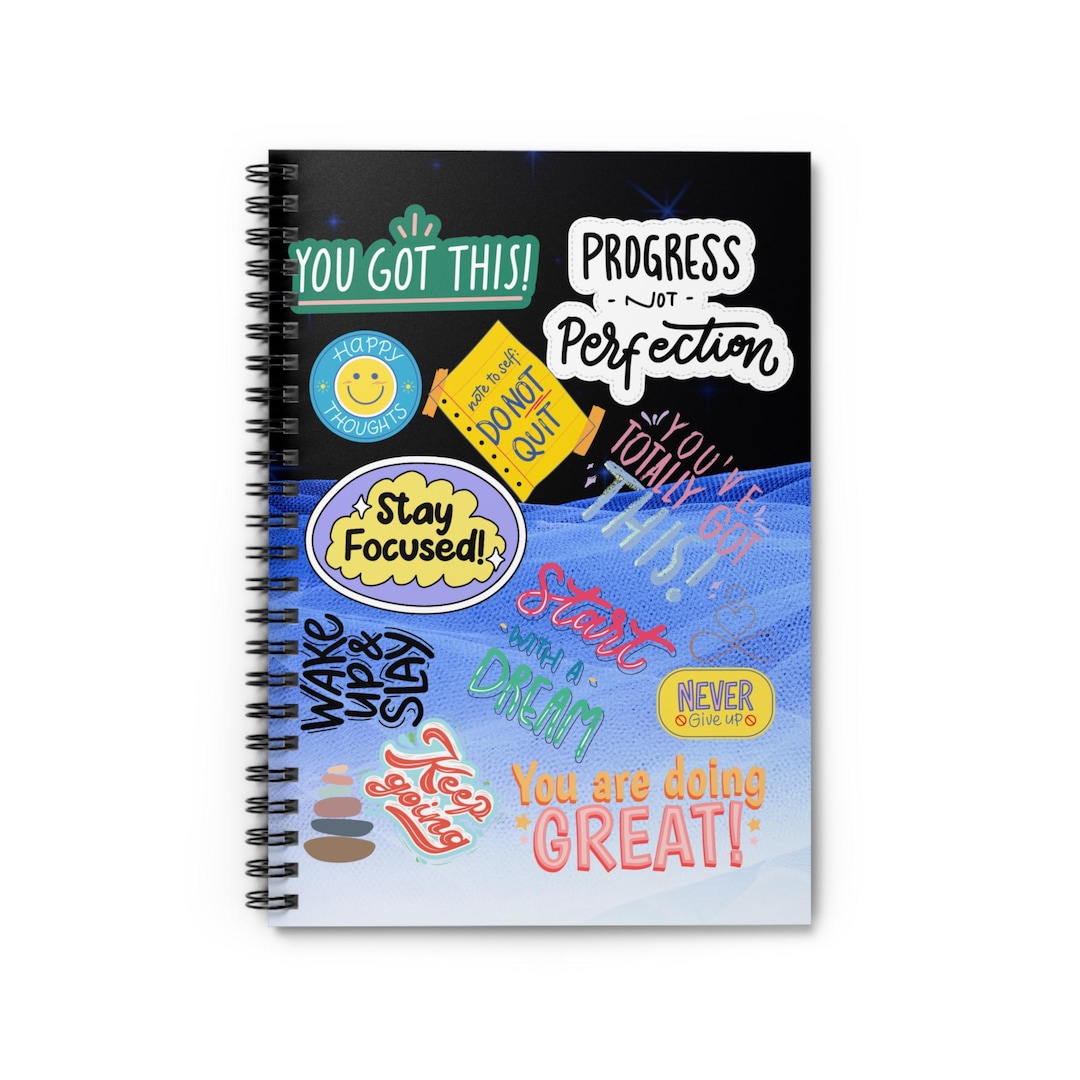 Stay Focused, Inspire-u Notebook, Motivational, Positive Vibes ...
