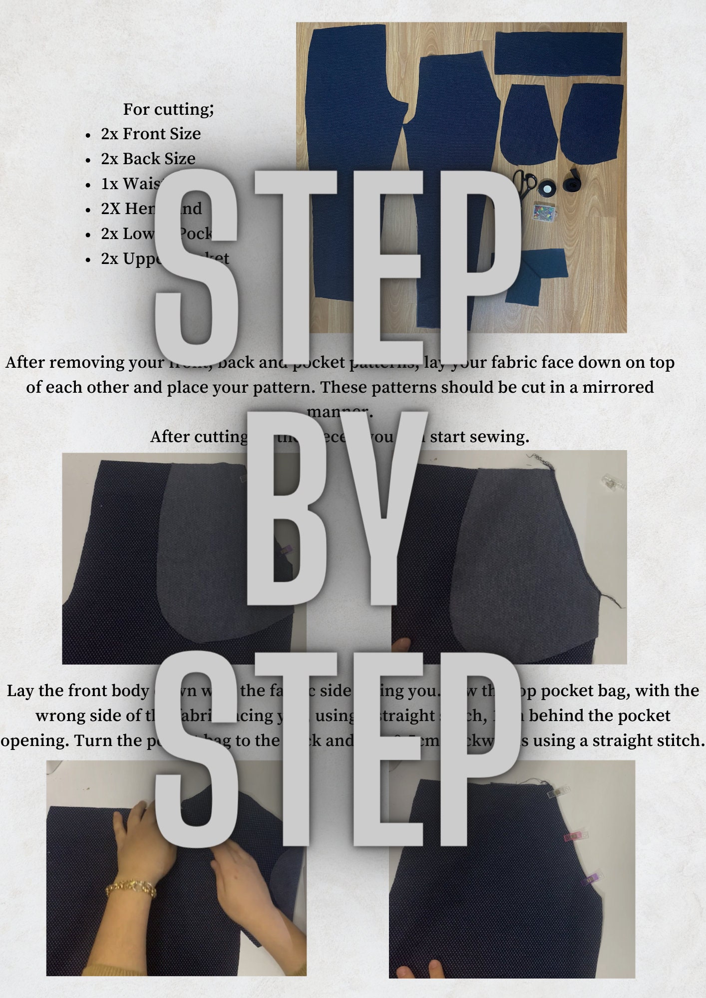 Mens Jogger Pants. PDF Pattern/ Size S-XXL/ Digital / Step by Step ...