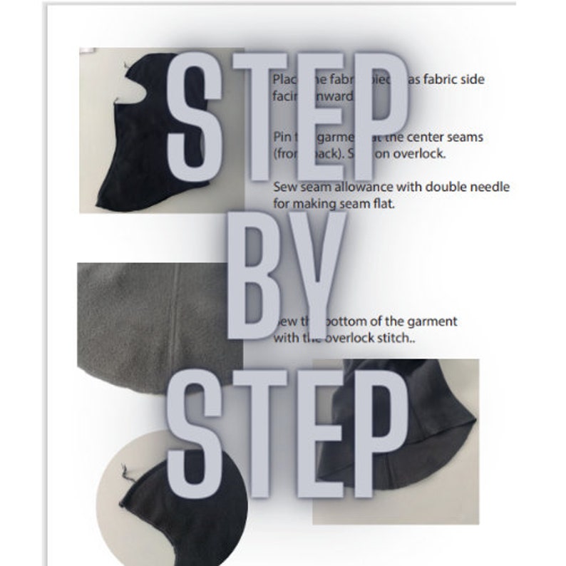 Balaclava Sewing Instructions and Pattern With Illustrated Step-by-step ...