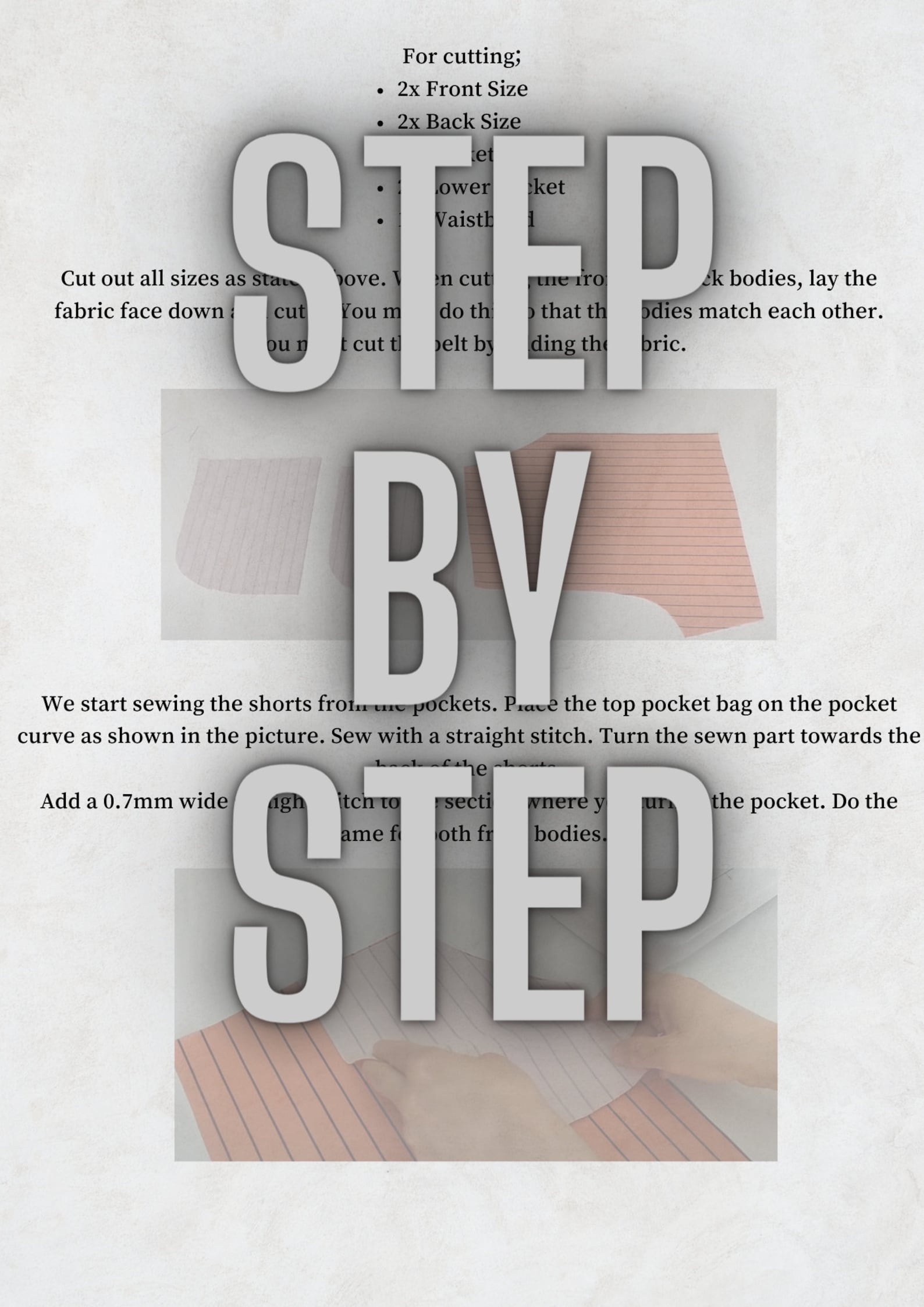 Womens Shorts Sewing Pattern/ PDF/ Size XXS-5XL/ Step by Step/ Elastic ...