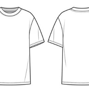 Mens T-shirt Sewing Pattern/ Basic Tee Shirt/ Step by Step /oversized ...
