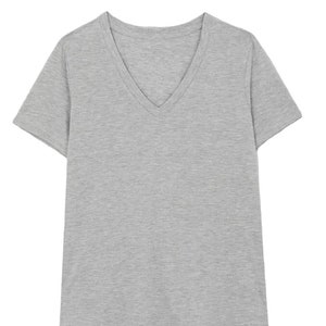 Women's V-neck T- Shirt PDF Pattern/ Size; XXS-3XL/ Step-by-step ...