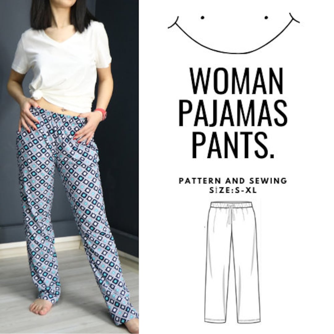 Womans Pajama Pants Pattern /S-XXL/ Pajama Pattern/pyjama Pattern ...