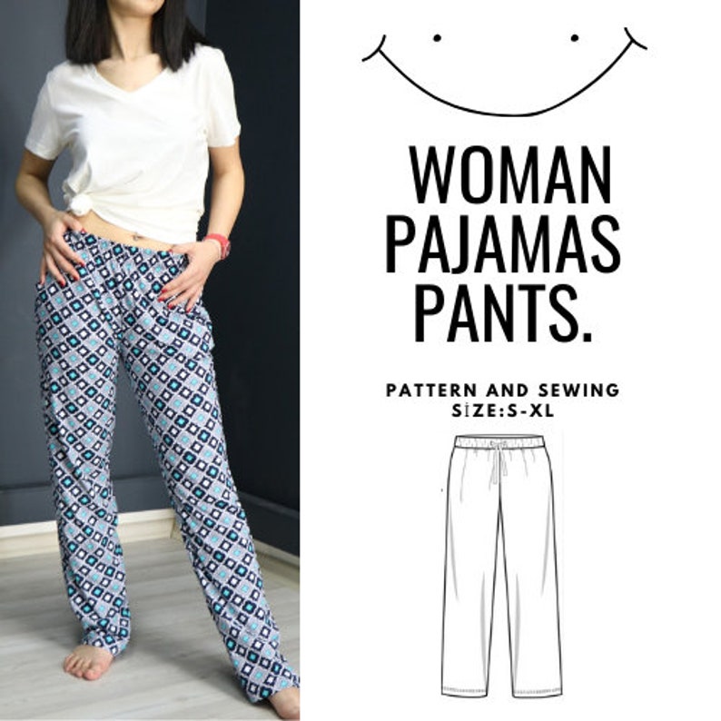 Womans Pajama Pants Pattern /S-XXL/ Pajama Pattern/pyjama Pattern ...