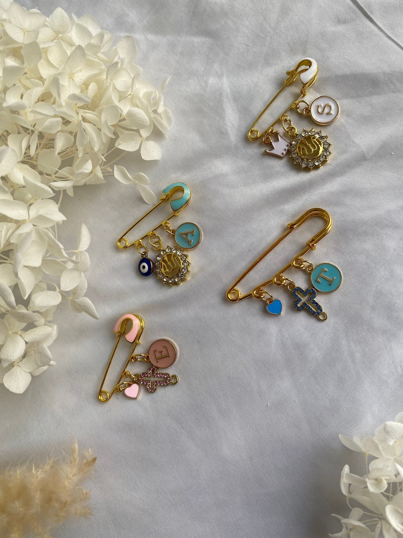 Baby Keepsake Pins, Islamic Pins, Religious Pins, Baby Pins, Baby ...