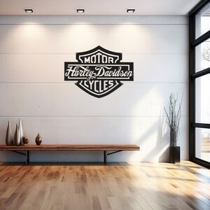 Harley Davidson Logo Metal Sign, Harley Davidson Sign, Bike Sign ...