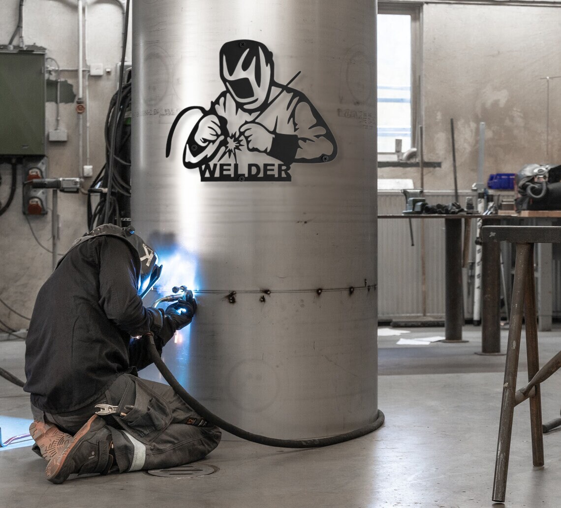 Custom Welder Metal Name Sign Metal Welding Sign Construction Welder ...